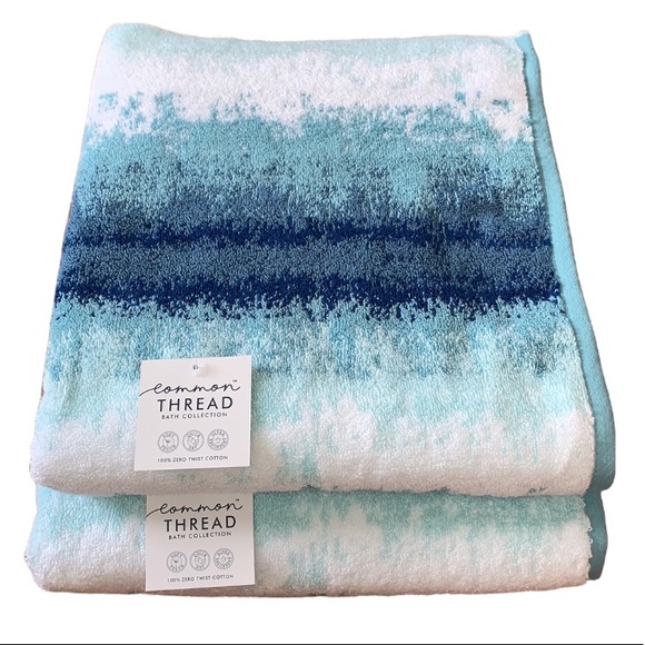 Common Thread | Bath | Common Thread 0 Cotton Towel Set 6piece Blue ...